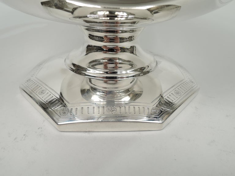 American Edwardian Modern Regency Sterling Silver Basket For Sale at ...