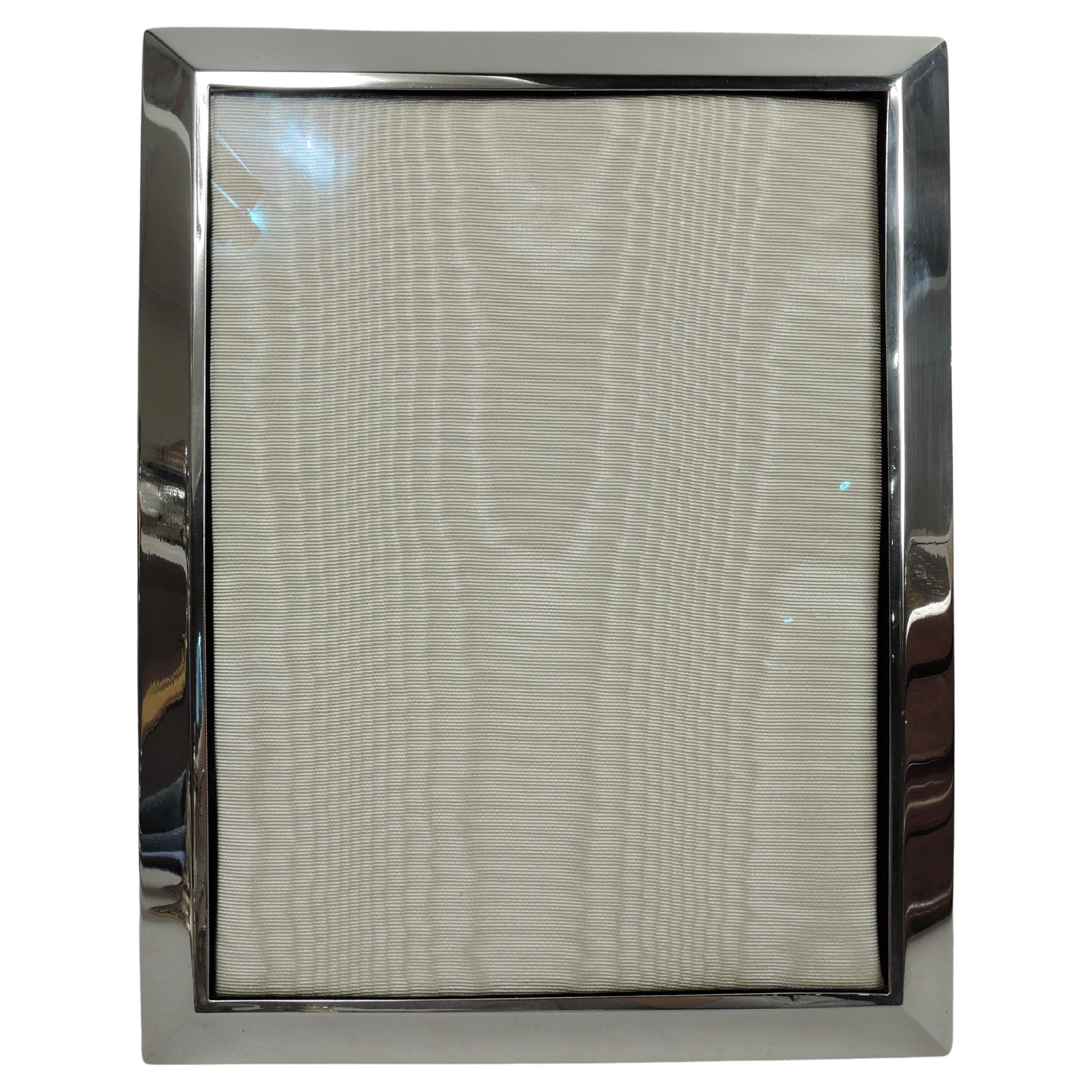 American Modern Sterling Silver Picture Frame For Sale at 1stDibs