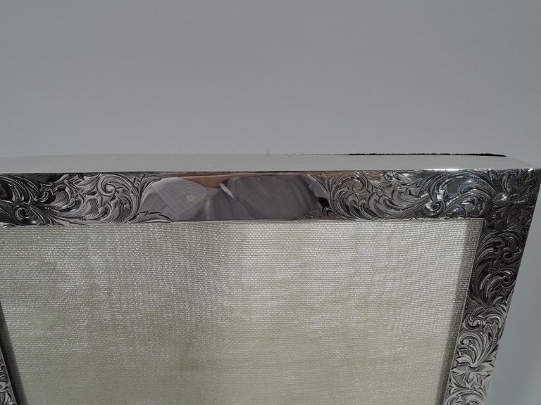 American Edwardian Sterling Silver Picture Frame For Sale at 1stDibs