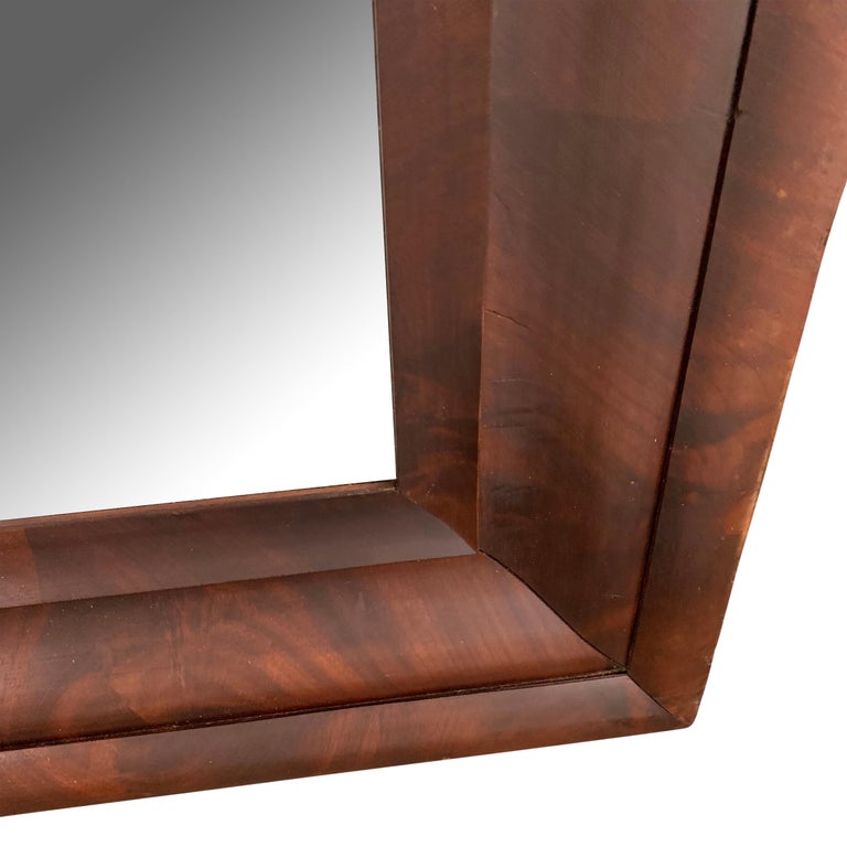 American Empire Mahogany Framed Mirror at 1stDibs