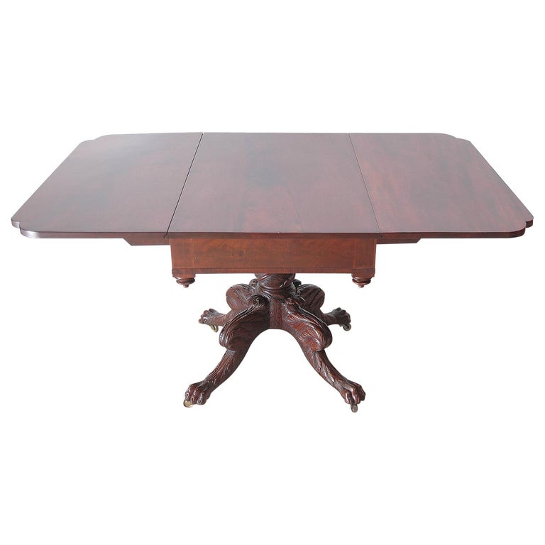 American Federal Breakfast Table in Mahogany with Drop-Leaves, circa ...