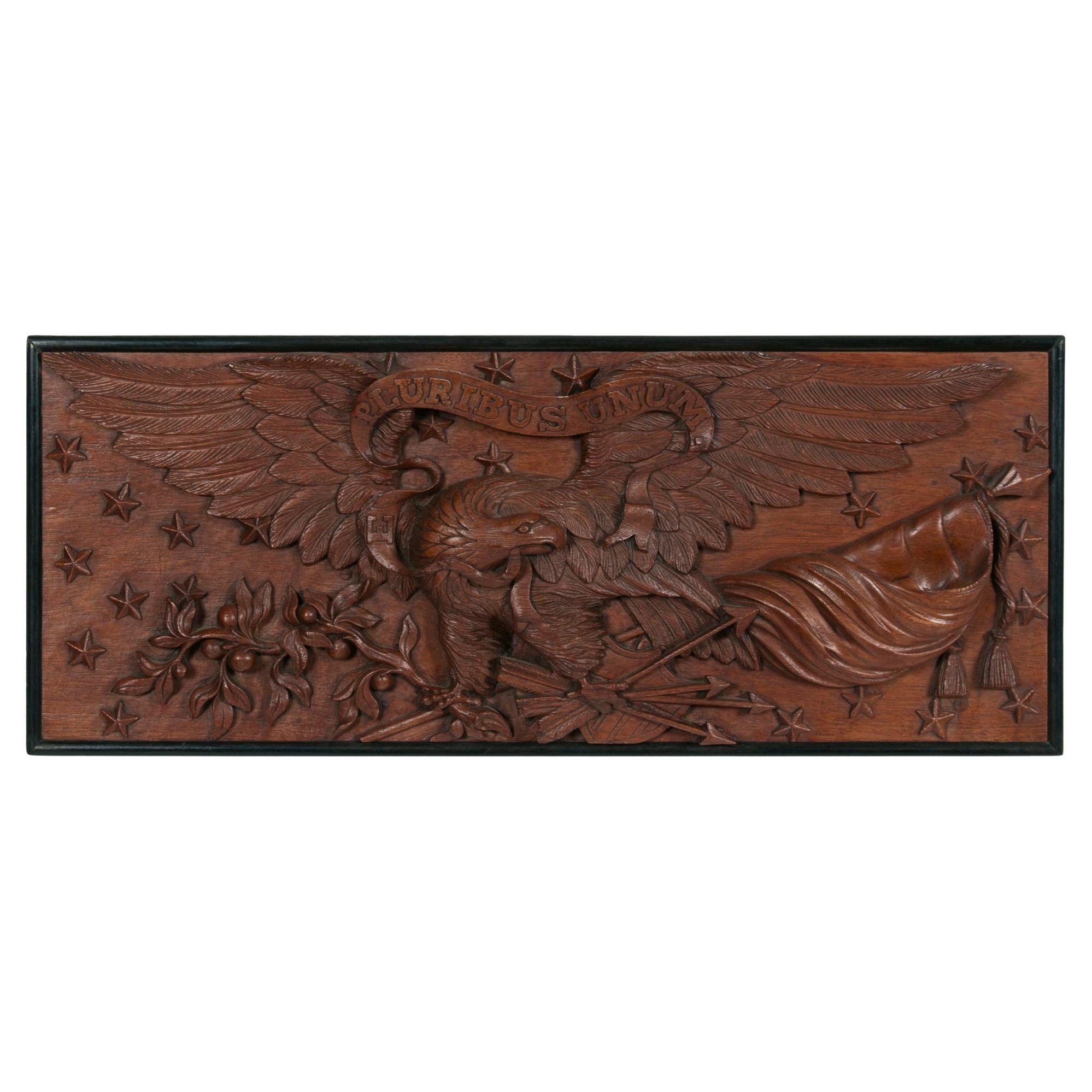 American Federal Eagle Carving, Likely Civil War Period, ca 1861-1863 ...