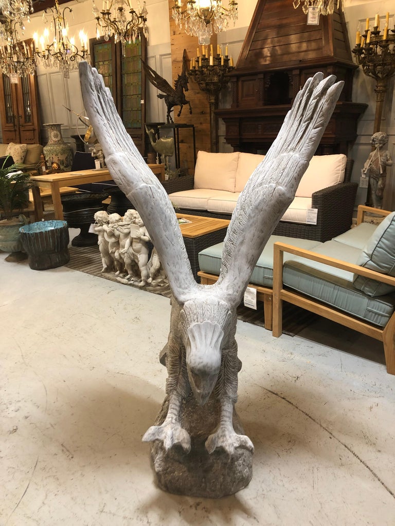 American Fiberglass Eagle with Open Talons For Sale at 1stDibs