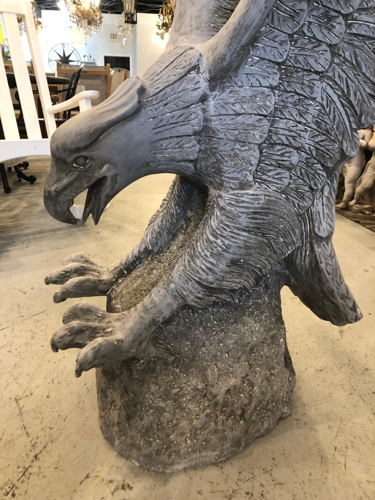 American Fiberglass Eagle with Open Talons For Sale at 1stDibs