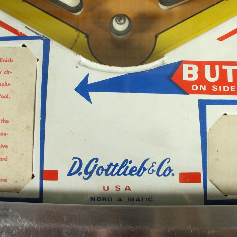 American Flipper Metal USA 1970s Gottilieb and Co. at 1stDibs