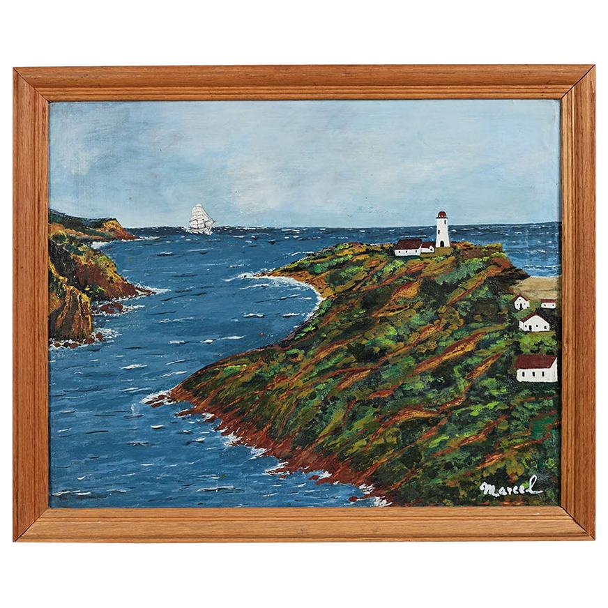 American Folk Art Cape Cod Painting of Lighthouse at 1stDibs | cape cod ...