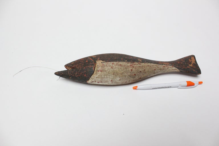 American Folk Art Carved Fish Decoy at 1stDibs