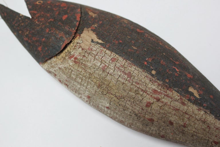 American Folk Art Carved Fish Decoy at 1stDibs