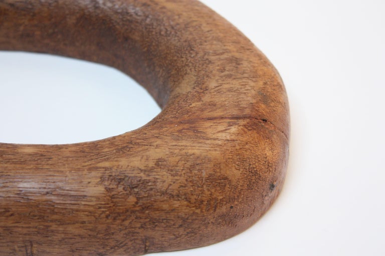 American Folk Art Hand-Carved Wooden Snake at 1stDibs