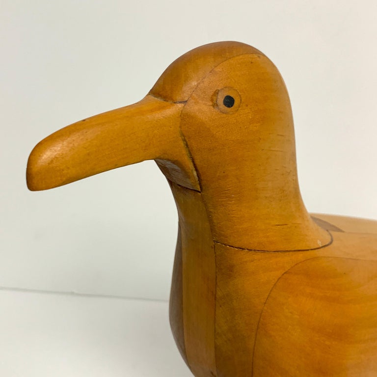 American Folk Art Mechanical Seagull Sculpture at 1stDibs