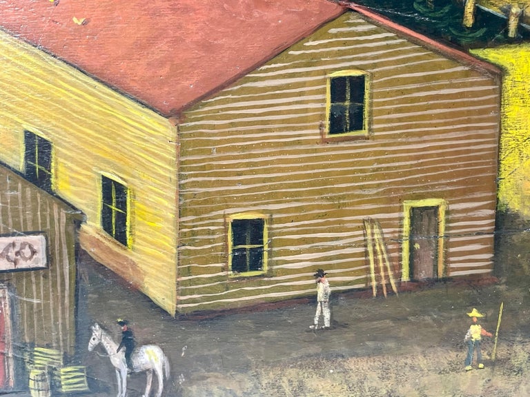 American Folk Art Painting by Pennsylvania Artist, Arthur Glazier (1928 ...