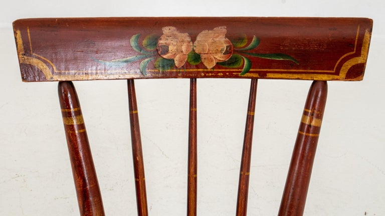 American Folk Art Style Chairs, 4 For Sale at 1stDibs