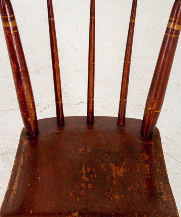 American Folk Art Style Chairs, 4 For Sale at 1stDibs