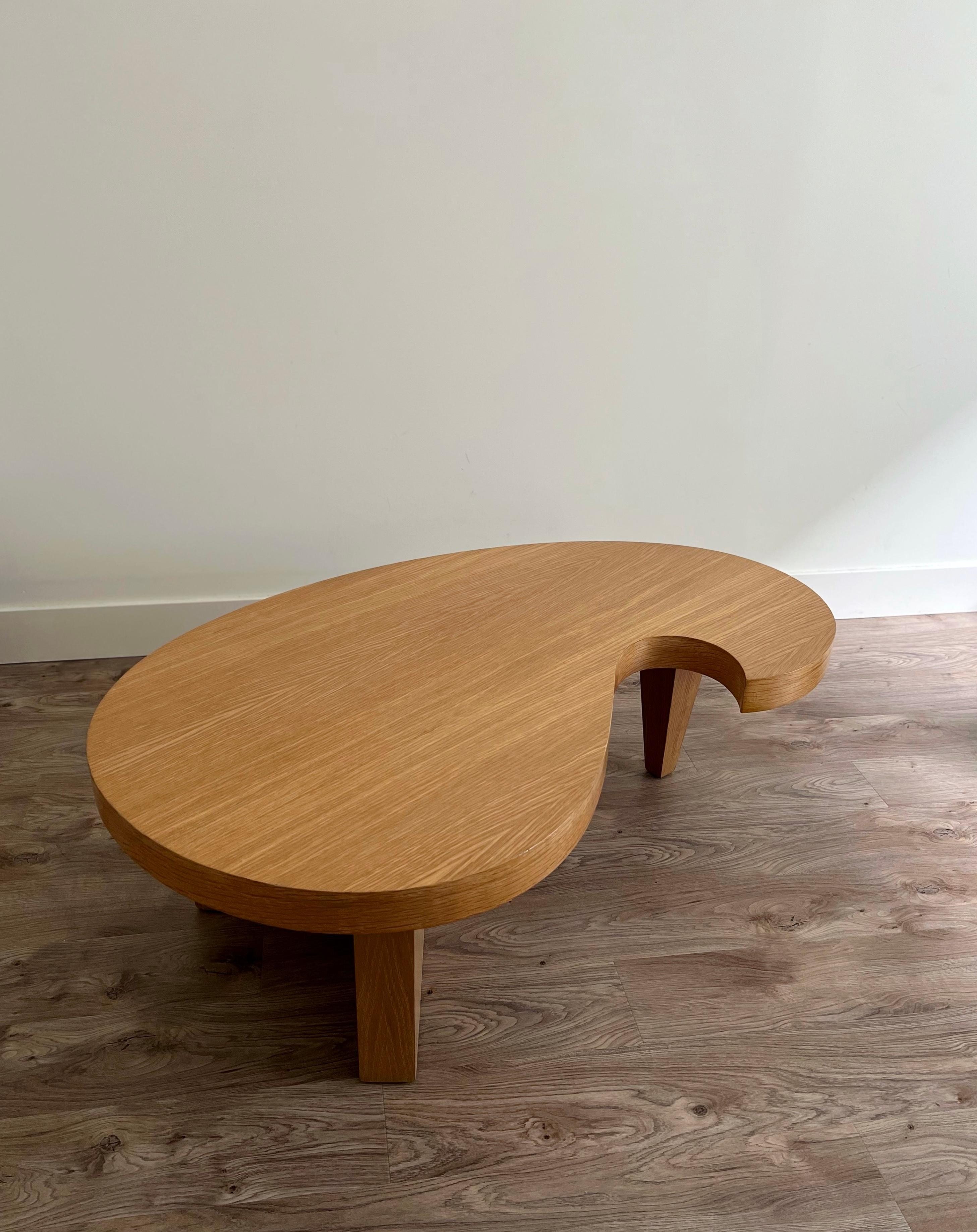 American, Freeform Coffee or Cocktail Table, Oak, United States, 1950s ...