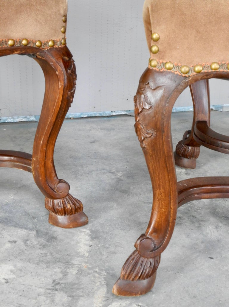 American Goat Feet Chairs, Pair For Sale at 1stDibs | feet for chairs ...