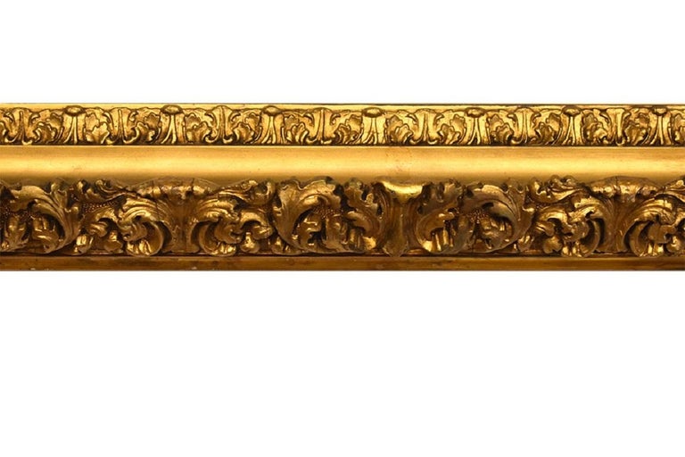 American 18x28 inch Gold Leaf Barbizon Picture Frame circa 1890 For ...