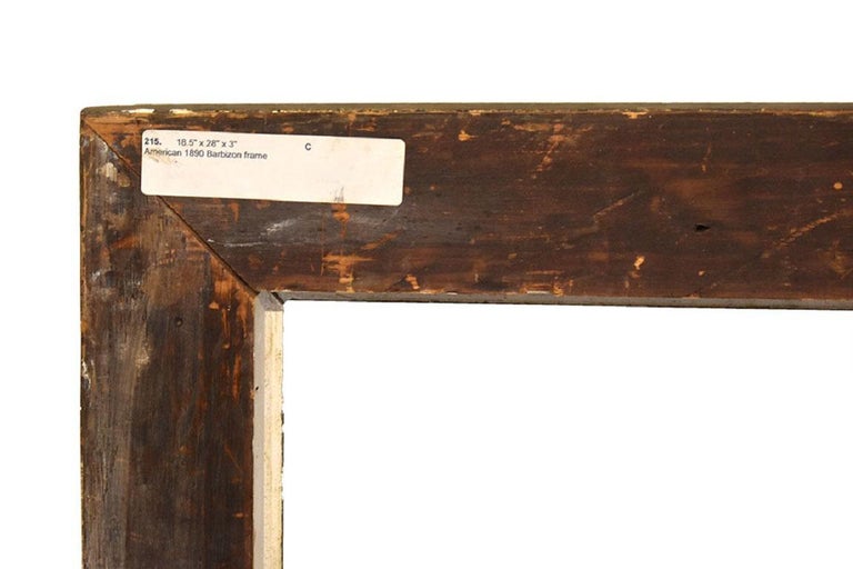 American 18x28 inch Gold Leaf Barbizon Picture Frame circa 1890 For ...