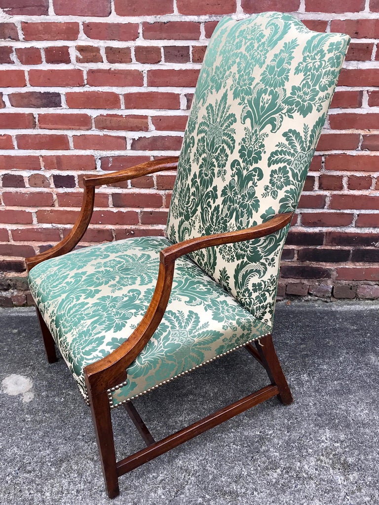 American Hepplewhite Lolling Chair, MA or NH at 1stDibs