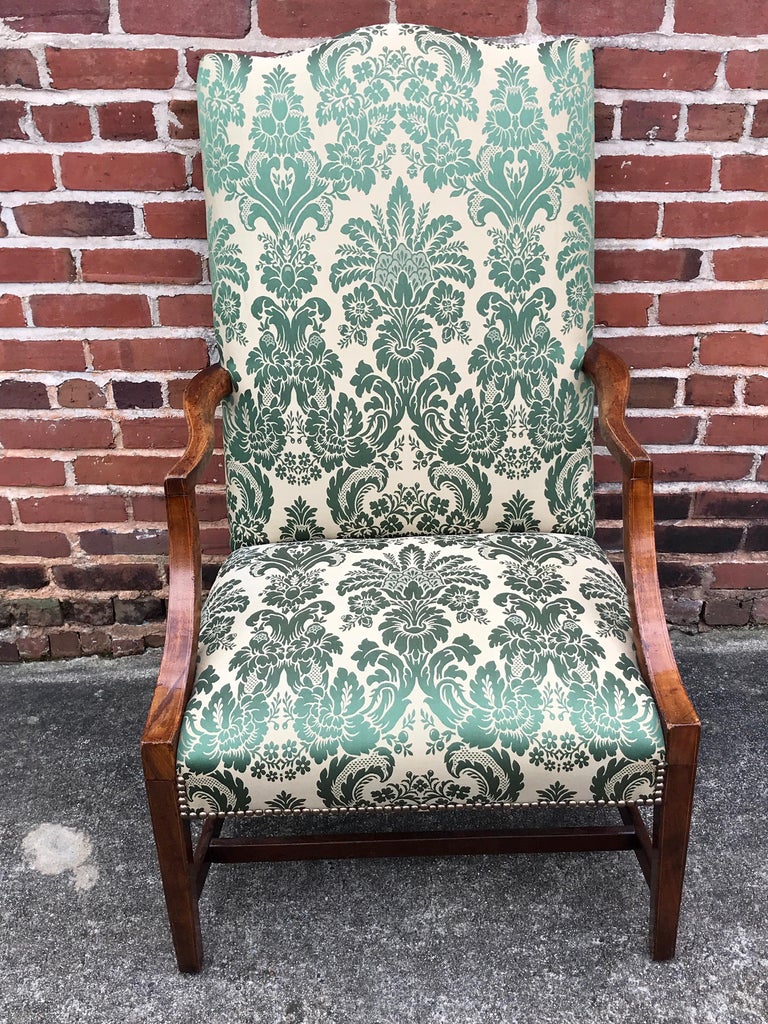 American Hepplewhite Lolling Chair, MA or NH at 1stDibs