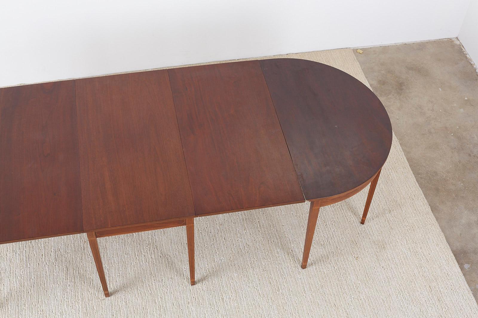 American Hepplewhite Style Mahogany Banquet Dining Table at 1stDibs ...