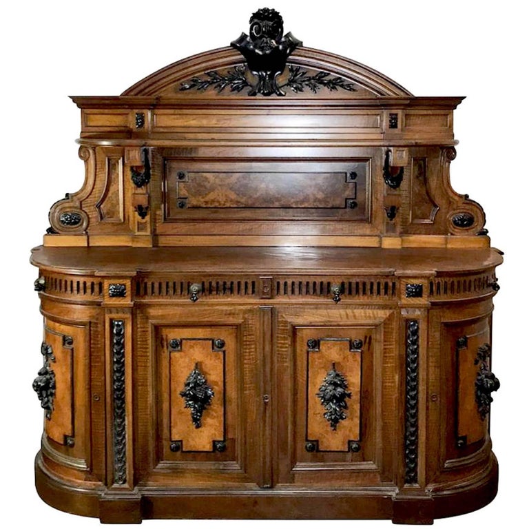 American High Victorian Hunt/Sideboard, in the Style of Alexander Roux ...
