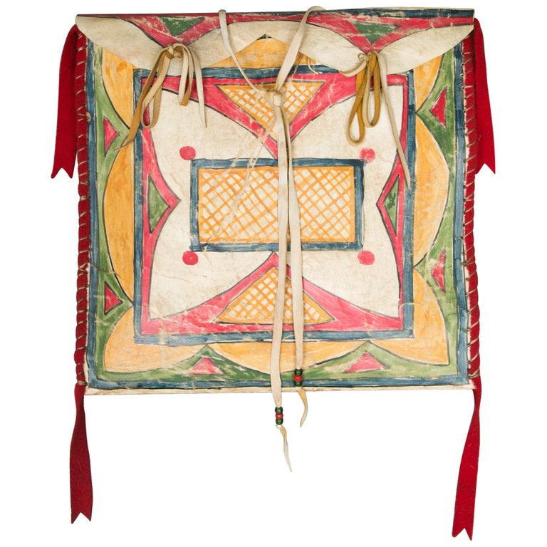 American Indian Parfleche Rawhide Case at 1stDibs