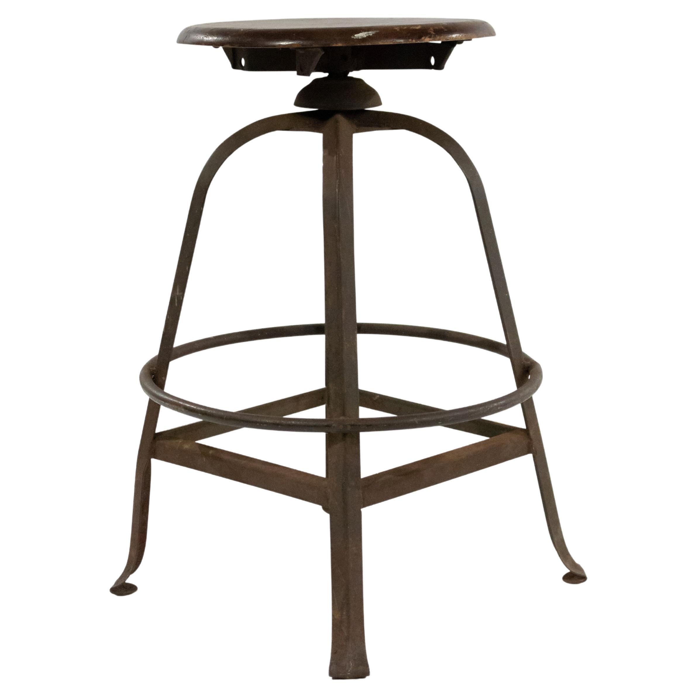 Industrial German Swivel Stool, 1960's at 1stDibs