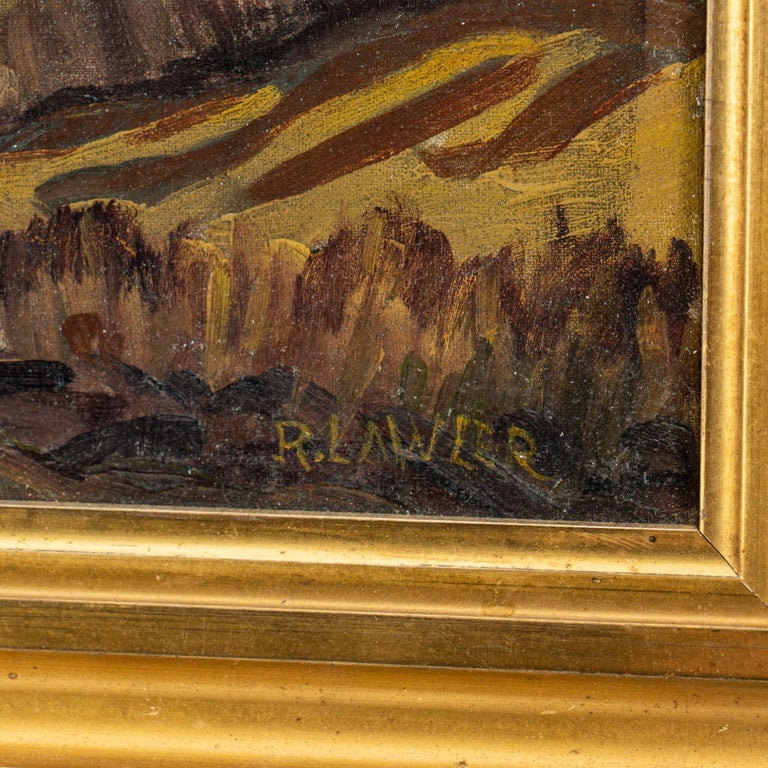 American Landscape Oil Painting by R. Lawler at 1stDibs