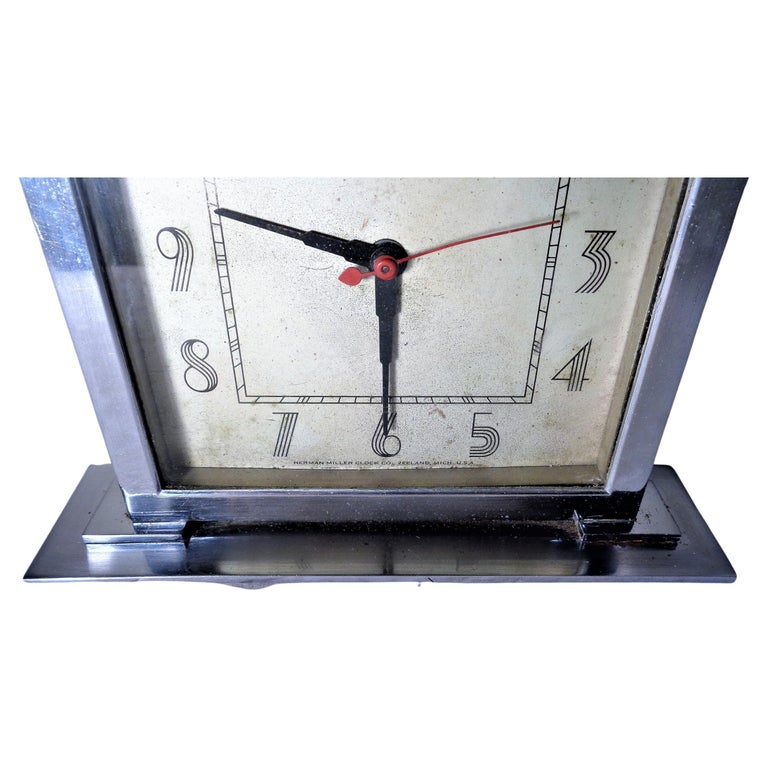 American Machine Age Clock Gilbert Rohde Herman Miller 1934 For Sale at ...