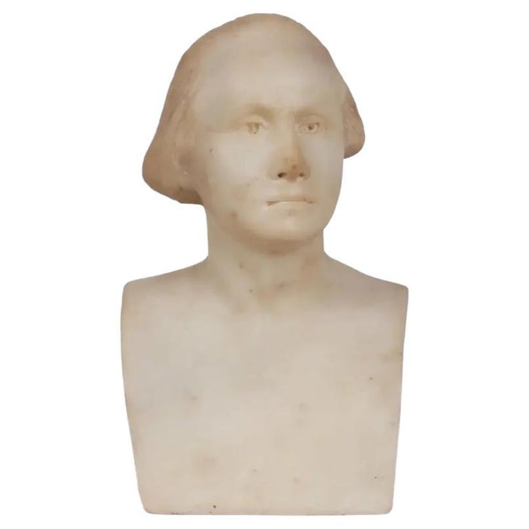 American Marble Bust of George Washington, After Houdon, C. 1890 For ...