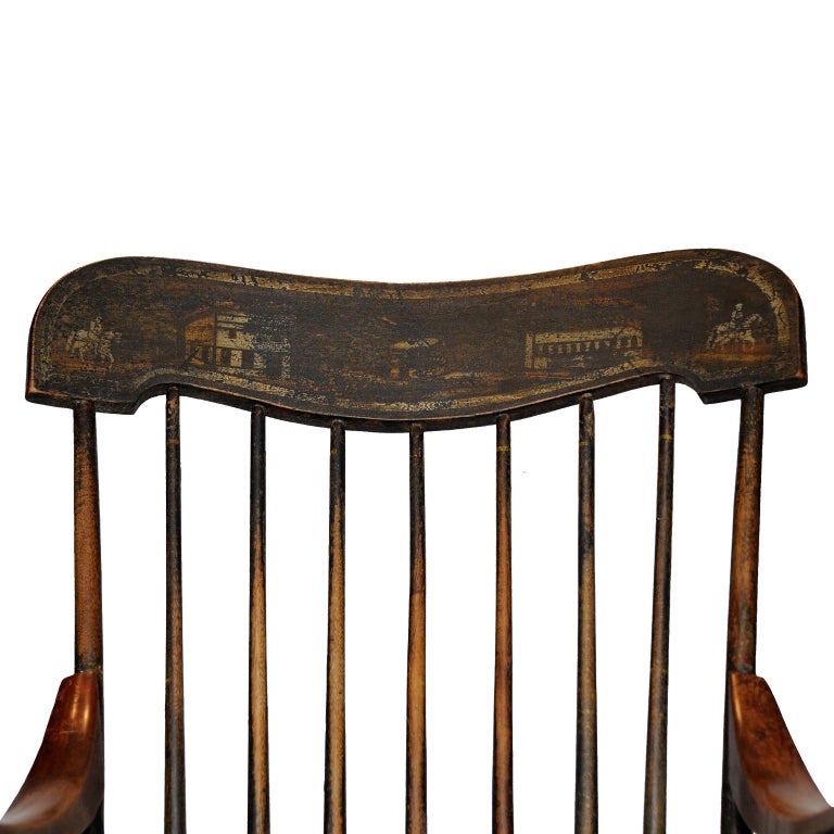 American Mid-19th Century Boston Rocker, circa 1840 at 1stDibs