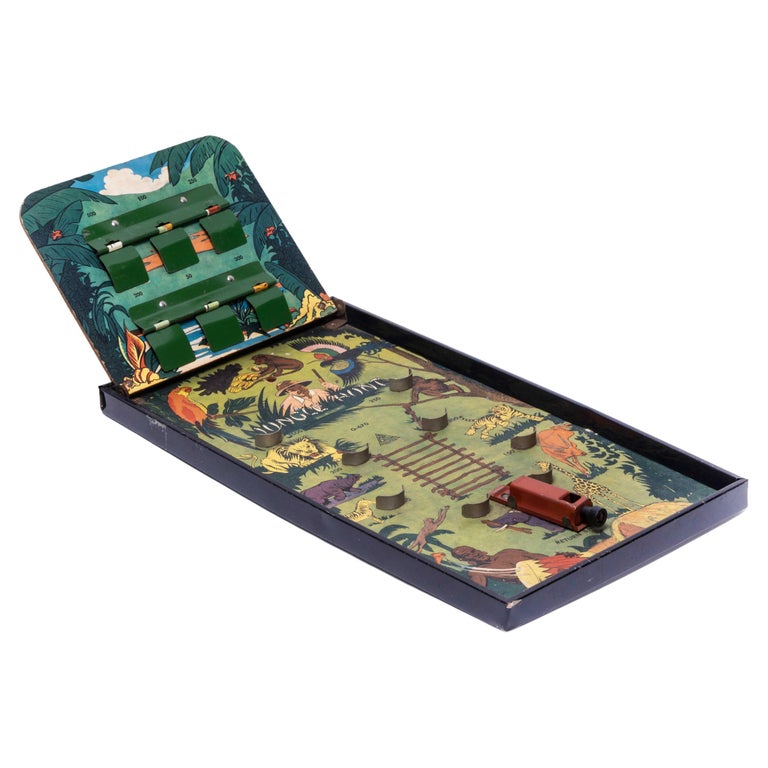 American Mid Century Jungle Hunt Pinball, Bagatelle For Sale at 1stDibs