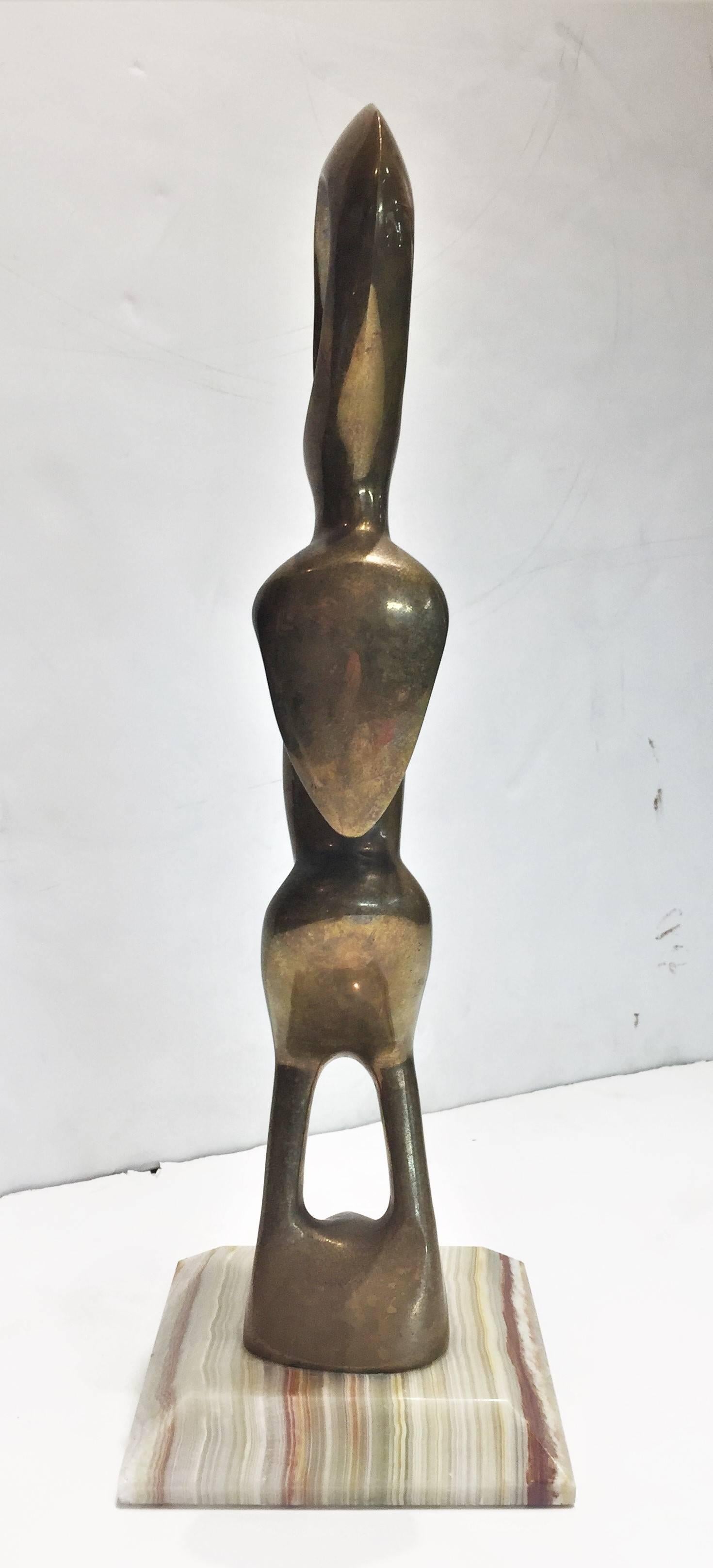 American Mid-Century Modern, an Alien, Polished Bronze Sculpture, circa ...
