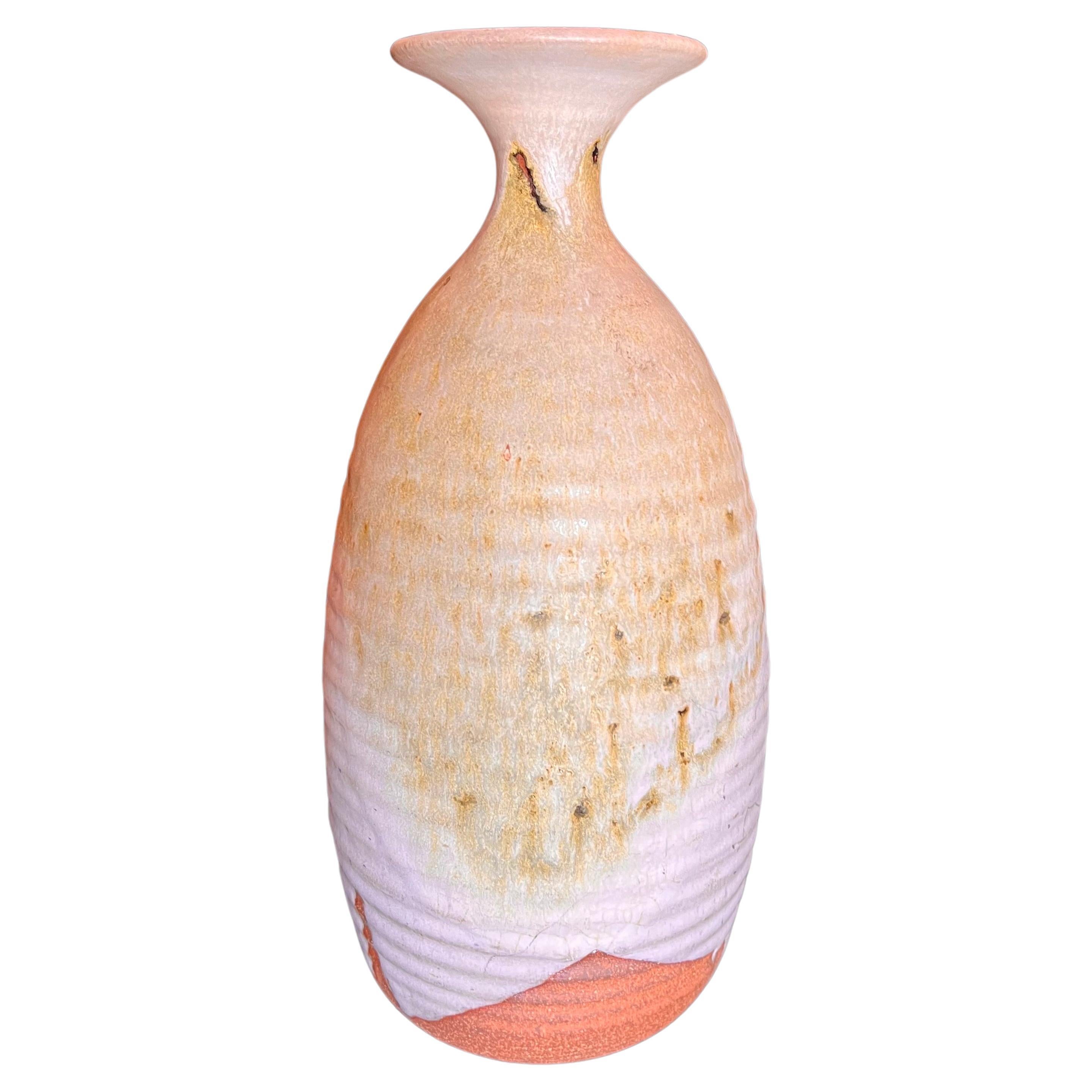 Mid-Century Modern Hand-Thrown and Banded Art Pottery Vessel by Randy ...