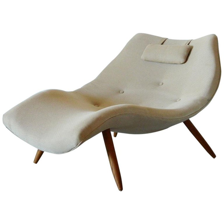 American Mid-Century Modern Chaise by Adrian Pearsall For Sale at 1stDibs