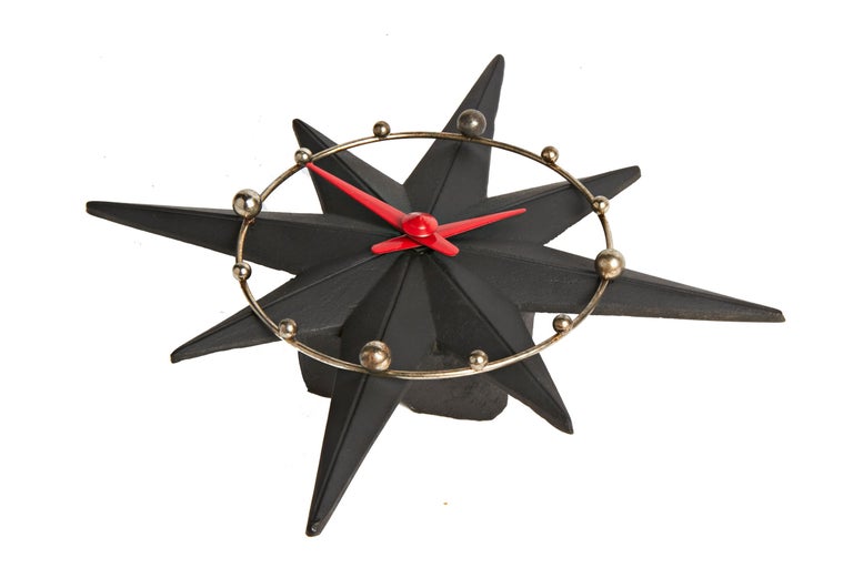 American Mid-Century Modern Chrome, Black and Red Star-Flyte Electric ...