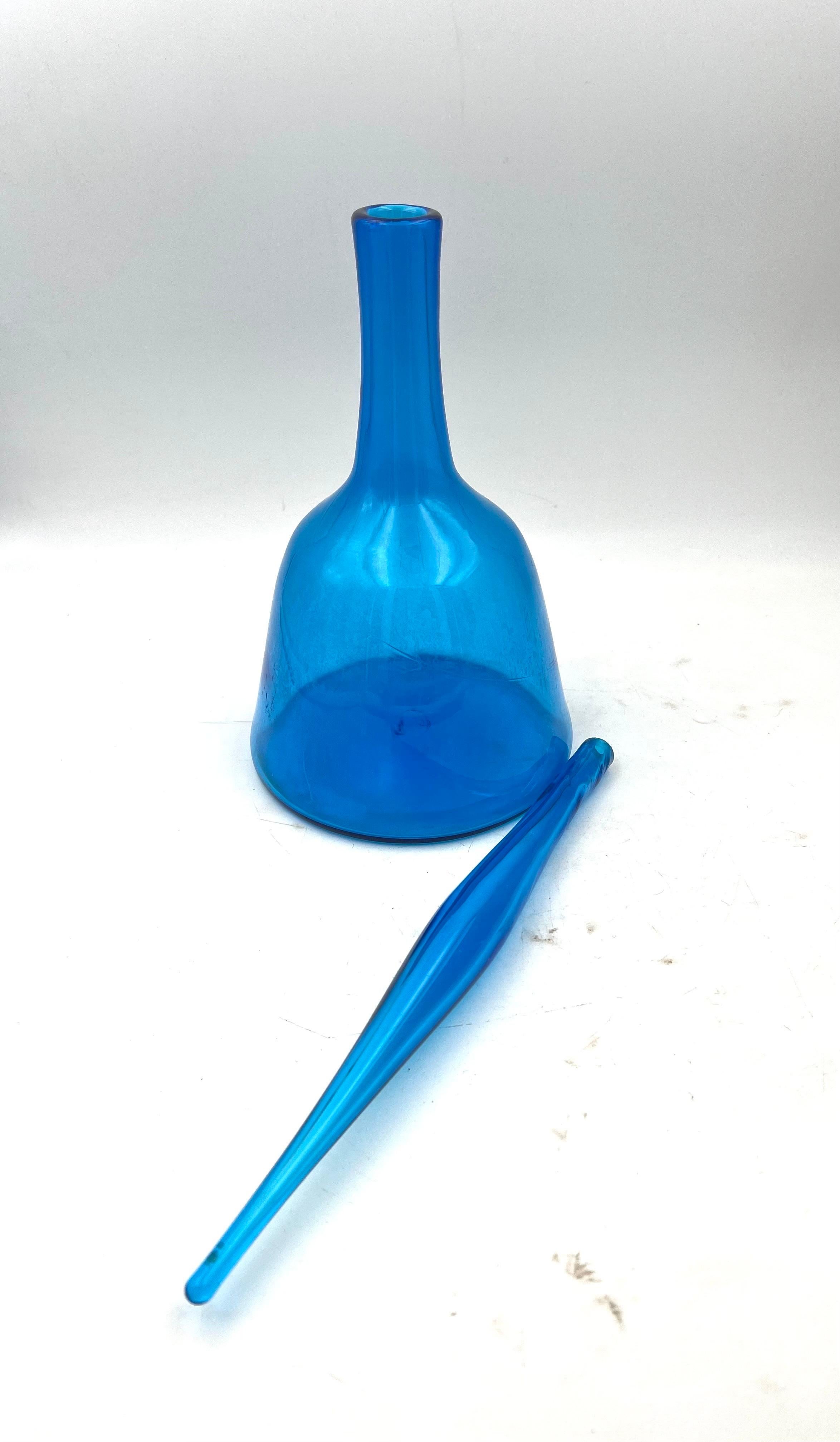 American Mid-Century Modern Glass Decanter with Top by Blenko at 1stDibs