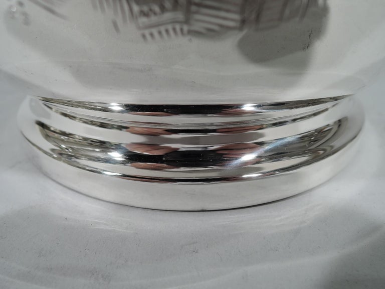 American Mid-Century Modern Sterling Silver Indian Chief Ice Bucket For ...