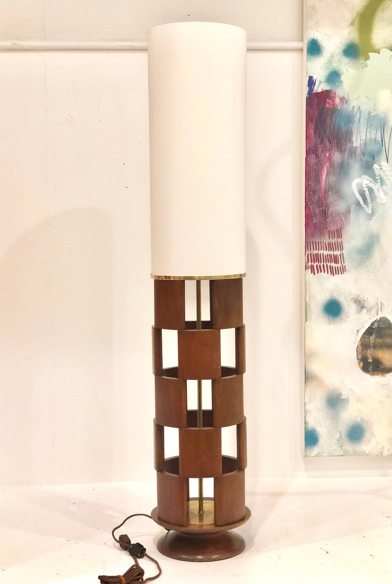 American Mid-Century Modern Tall Lamp by Modeline Lamp Company at 1stDibs