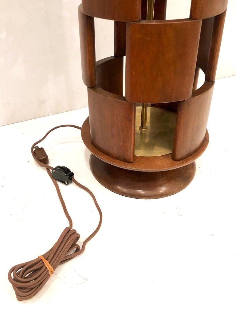 American Mid-Century Modern Tall Lamp by Modeline Lamp Company at 1stDibs