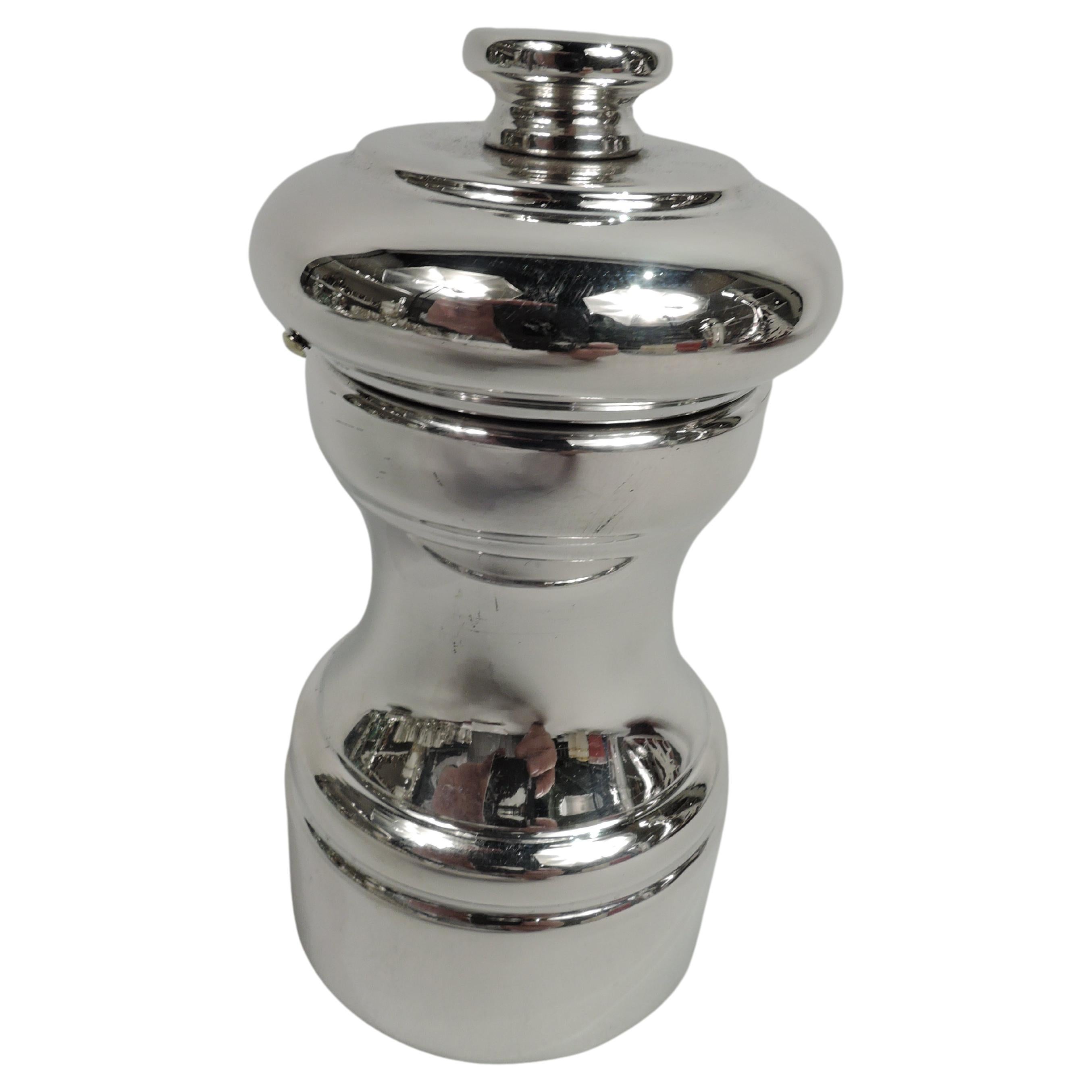 Mushroom Pepper Mill Buccelatti Style, Sterling Silver at 1stDibs