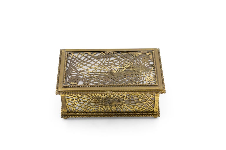 American Mission Bronze Spider Web Box at 1stDibs