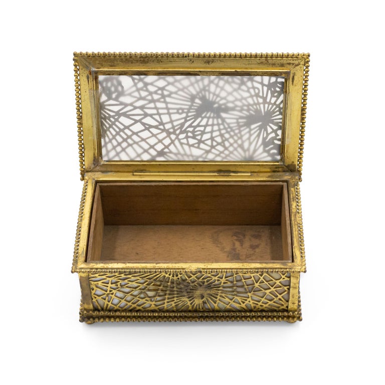 American Mission Bronze Spider Web Box at 1stDibs