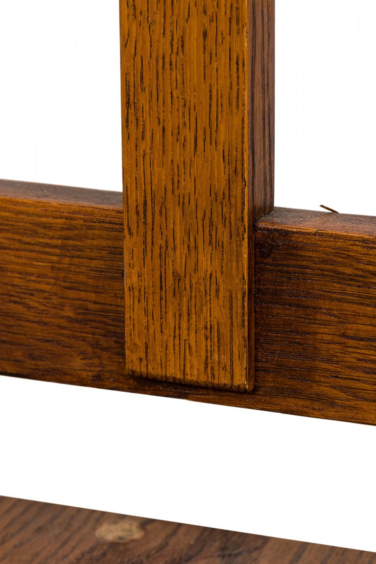 American Mission High Back Oak Armchair For Sale at 1stDibs