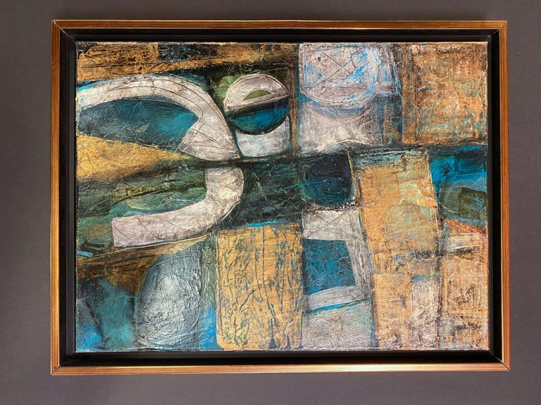 American Modern Abstract Expressionist Mixed Media on Canvas, Elliot ...