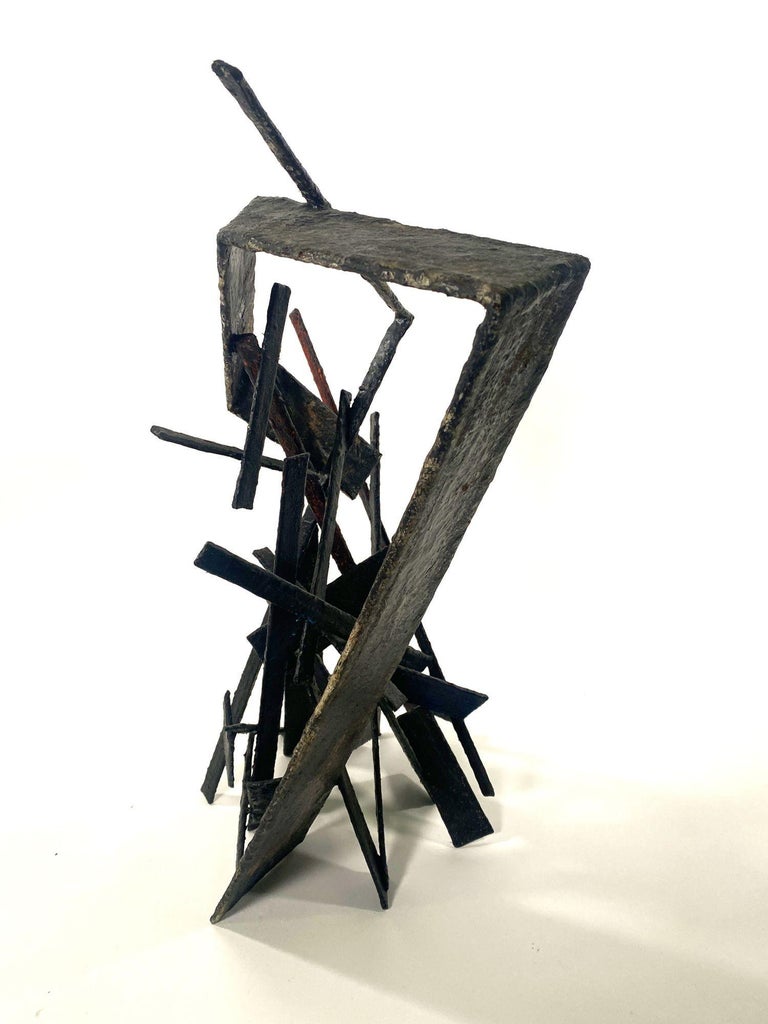 American Modern Abstract Expressionist Mixed Media Sculpture, Moshe Y ...