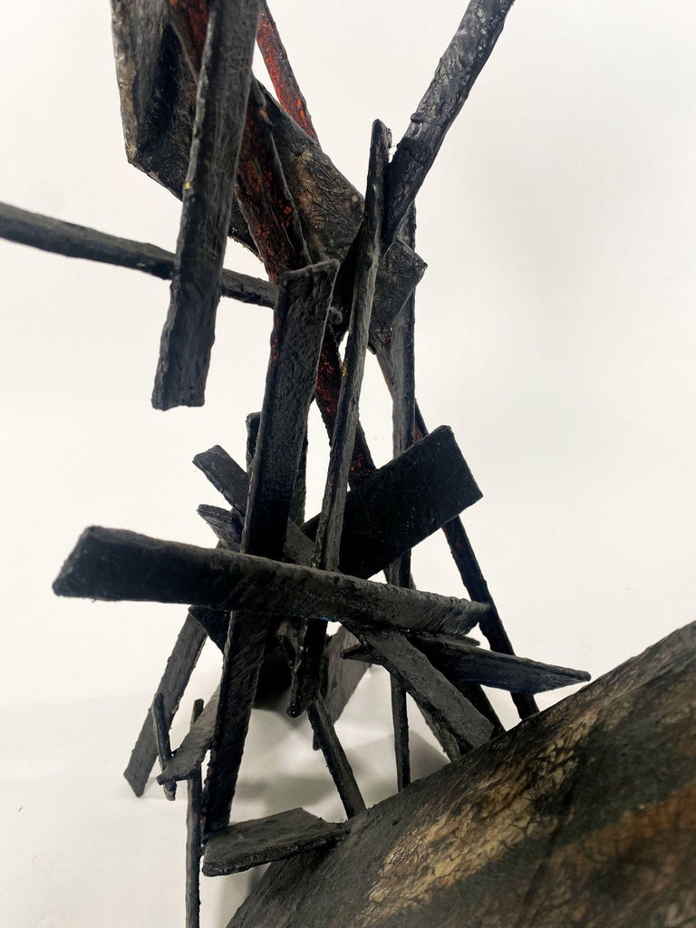 American Modern Abstract Expressionist Mixed Media Sculpture, Moshe Y ...