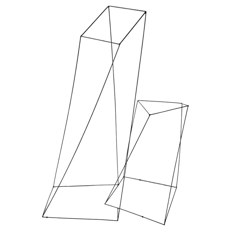 American Modern Abstract Expressionist Wire Sculpture, Moshe Y For Sale ...