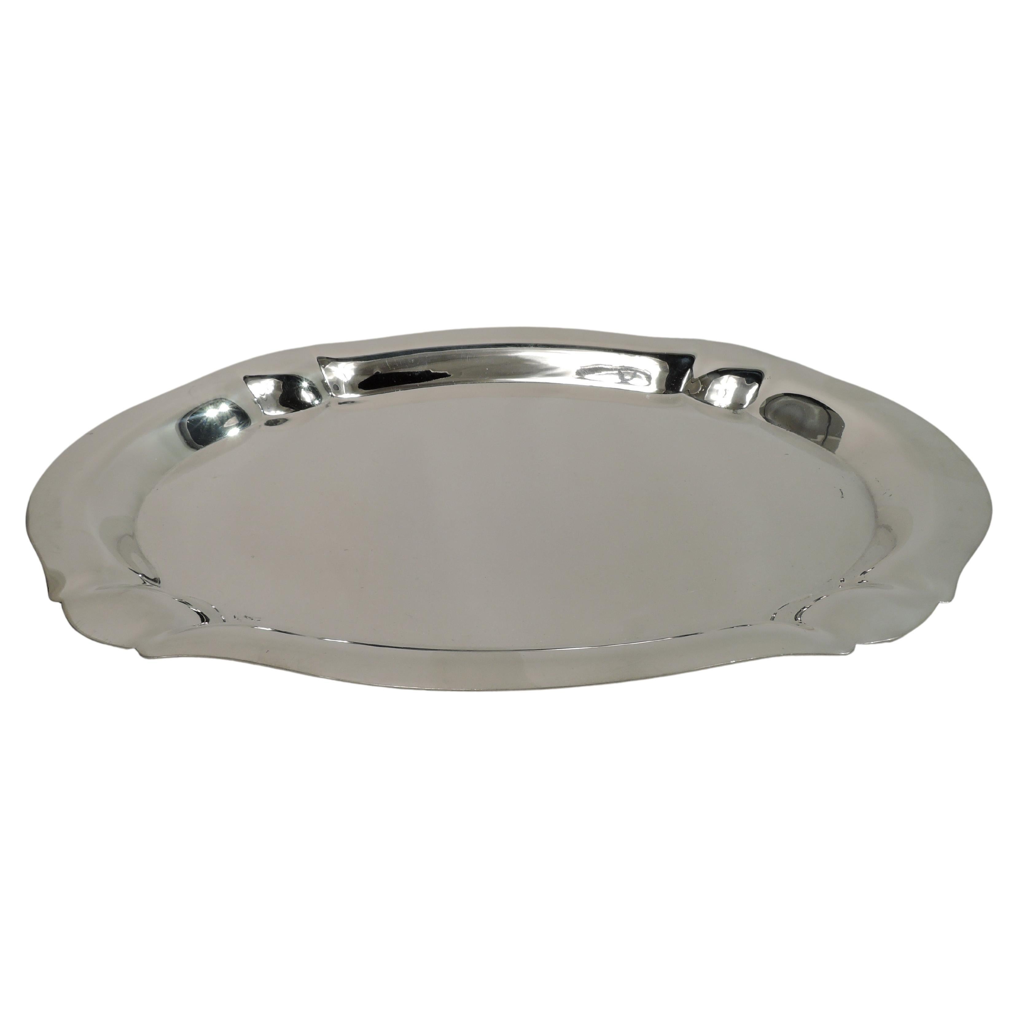 Tiffany American Modern Deep and Heavy Sterling Silver Tray For Sale at ...