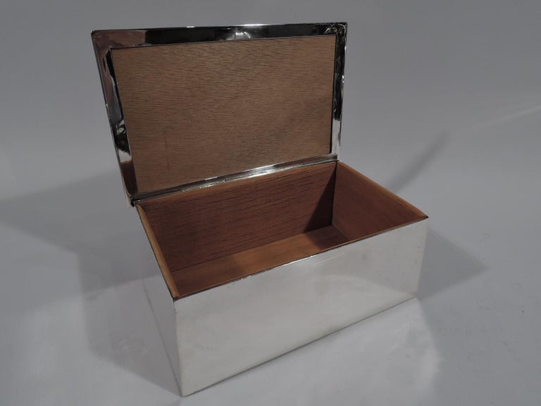 American Modern Sterling Silver Box by Kerr at 1stDibs